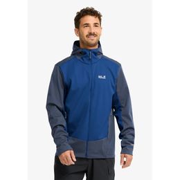 Jack Wolfskin Softshell / Windstopper in blau | Gr.: L