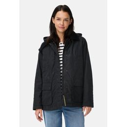 Camel Active Outdoor Jacke mit abnehmbarer Kapuze und Kordkragen in Dunkelblau | Gr.: 48