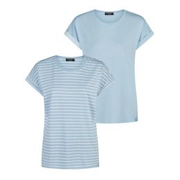 DENIMFY Top DFSophie 2er Pack in Blau | Gr.: S