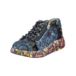 Laura Vita Damen Sneaker "Laura Vita Sneaker Leder/Textil", Gr. 35, bunt, Leder, Textil, Schuhe