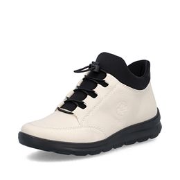 Rieker Lace-Up Ankle Boots female size 41 Ecru / Black