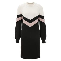 Laura Scott Strickkleid in schwarz-hellbeige-gestreift | Gr.: 34