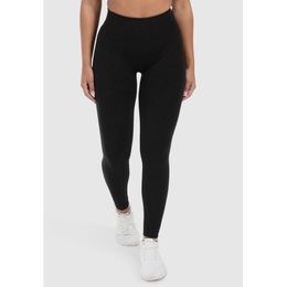 Smilodox Leggings Alira Scrunch in Schwarz | Gr.: XL