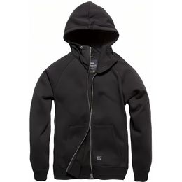 Vintage Industries Sweatjacke "Basing Hooded Sweatshirt" in Schwarz | Gr.: M