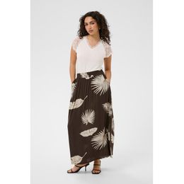Kaffe Rock KAedita A-shape in C. Brown Large Scale Leaf | Gr.: 38