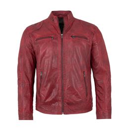 Maddox Lederjacke Lammnappa in Dunkelrot | Gr.: 54