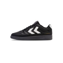 Hummel Schn&uuml;rsenkel Sneaker St. Power Lebensstil Erwachsene in BLACK/WHITE | Gr.: 40