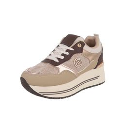 Ital-Design Freizeitschuh in Beige und Braun | Gr.: 37