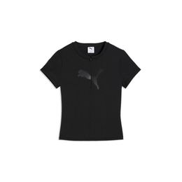 Puma Top "Dare TO Slim Half Zip Warp Knit Graphic Tee" in Schwarz | Gr.: XS