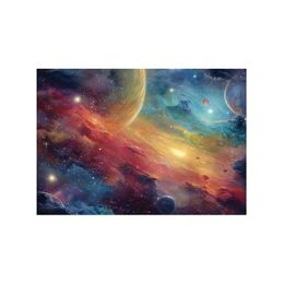 WALLARENA Fototapete Kosmos in Bunt | Gr.: 150 x 105 cm