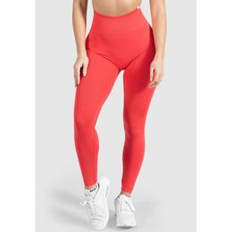 Smilodox Leggings Amaze Scrunch Pro in Rot | Gr.: XS