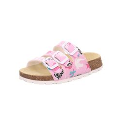 Superfit Tieffu&szlig;bett Pantolette FUSSBETTPANTOFFEL in Rosa/Mehrfarbig | Gr.: 24