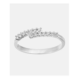 Diamant L'&eacute;ternel Eternity-Ring aus 375 Wei&szlig;gold mit Zirkonia | Gr.: 55