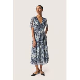 Soaked in Luxury Jerseykleid SLAldora Feminine Form in Dark Navy Landscape Print | Gr.: M
