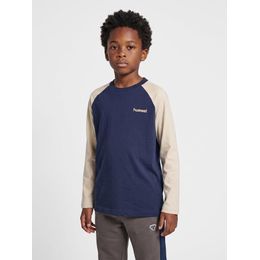 Hummel T-Shirt Raglan&auml;rmel Hmljr Loose Kinder in DRESS BLUES | Gr.: 134/140