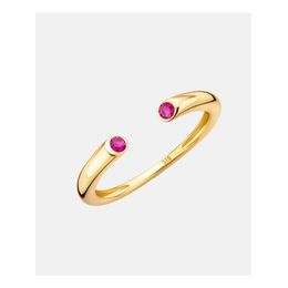Diamant L'&eacute;ternel Ring aus 375 Gelbgold mit Rubin | Gr.: 52