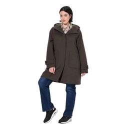 Ulla Popken Dufflecoat in nussbraun | Gr.: 50-52