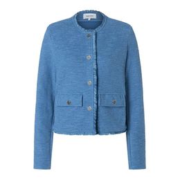 More & More More & More Boucl&eacute;jersey-Kurzblazer in blue cloud | Gr.: 40