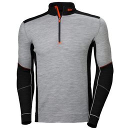 Helly Hansen Longsleeve "Lifa Merino Half Zip" in Grau | Gr.: 3XL