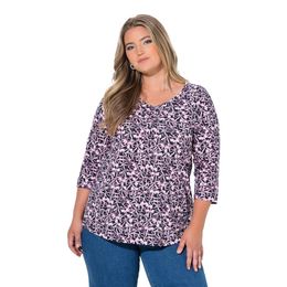 Ulla Popken Langarmshirt in marine | Gr.: 54-56