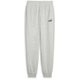 Puma Sporthose "ESS Small No.1 Logo Comfort High-Waist Sweatpants TR cl" in Grau | Gr.: L