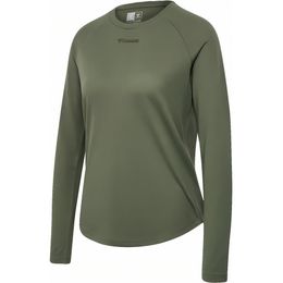 Hummel Sportshirt "Hmlmt Vanja T-Shirt L/S" in Gr&uuml;n | Gr.: XS