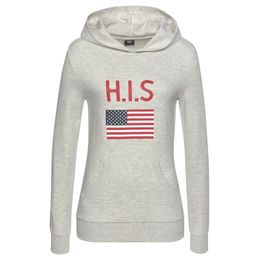 H.I.S. H.I.S Kapuzensweatshirt in grau-meliert | Gr.: 32/34