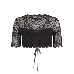 Nina von C. Dirndlbluse halbarm in schwarz | Gr.: 38