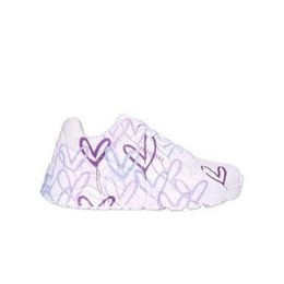 Skechers Sneaker UNO LITE - SPREAD THE LOVE in Wei&szlig;/lila | Gr.: 32