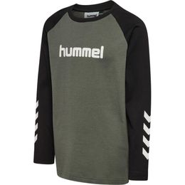 Hummel Shirt "Hmljr Logo T-Shirt L/S" in Grau | Gr.: 104