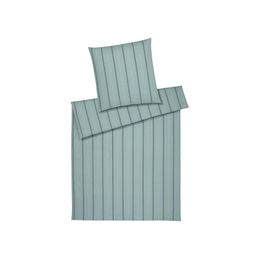 Elegante Bettw&auml;sche Cornwall in tannengr&uuml;n | Gr.: 135-x-200-plus-80-x-80-cm