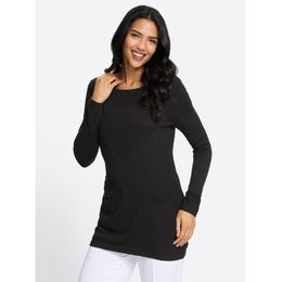 Sieh an! Longpullover in schwarz | Gr.: 42