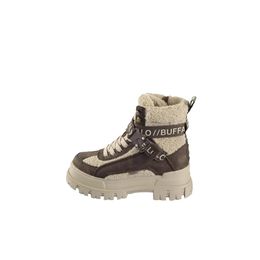 Buffalo Lace-Up Ankle Boots 'Aspha Com1' female size 42 Beige / Brown