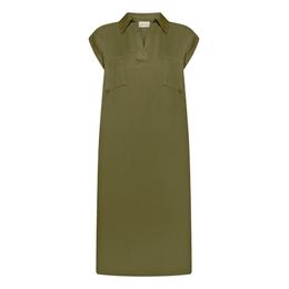 Cartoon Casual-Kleid mit Kragen in Burnt Olive | Gr.: 40