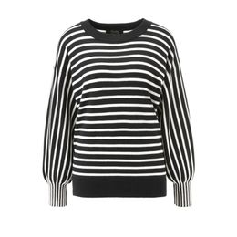 Aniston SELECTED Strickpullover in schwarz-wei&szlig; | Gr.: 40