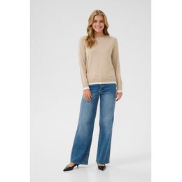 Kaffe Strickpullover KAlizza Regular fit in Feather Gray Melange | Gr.: M