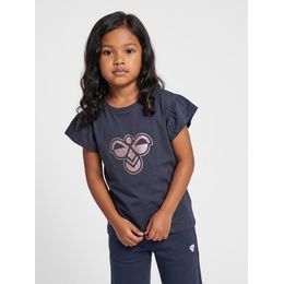 Hummel T-Shirt Hmljr Ruffle M&auml;dchen in OMBRE BLUE | Gr.: 58-63