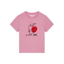 Watapparel T-Shirt 'Self Love' Damen Gr&ouml;&szlig;e XXL altrosa / rot / schwarz