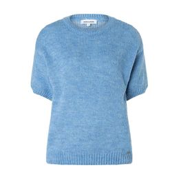 More & More More & More weiter, leichter Kurzarmpullover in autumn blue | Gr.: 34