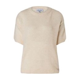 More & More More & More weiter, leichter Kurzarmpullover in powder cream | Gr.: 38