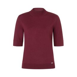 More & More More & More feiner, zeitloser Halbarmpullover in pomegranate red | Gr.: 46