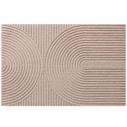 Blumtal Fussmatte, Beige, Textil, Grafikmuster, Quadratisch, 60x90 cm, Teppiche & B&ouml;den, Fu&szlig; & Stufenmatten, Fu&szlig;matten und Schmutzfangmatten