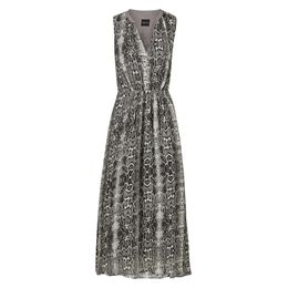 Madeleine Kleid Damen Gr&ouml;&szlig;e 34 grau / hellgrau / schwarz Sommerkleid