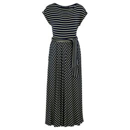 Betty Barclay Jerseykleid kurzarm in Dark Blue/Green | Gr.: 38