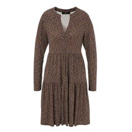 Aniston CASUAL Jerseykleid in braun-sand-petrol | Gr.: 42