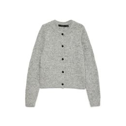 V&eacute;ro Moda Vero Moda Strickjacke in Medium Grey Melange | Gr.: XXL