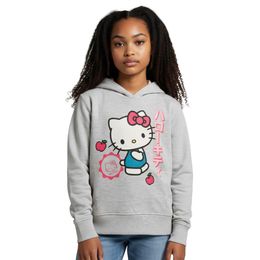 Hello Kitty Hoodie Kapuzenpullover Pullover mit Kapuze Sweatshirt in grau | Gr.: 98/104