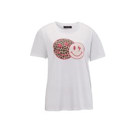 Aniston CASUAL T-Shirt in wei&szlig;-pink-beige-schwarz-grau | Gr.: 48-50