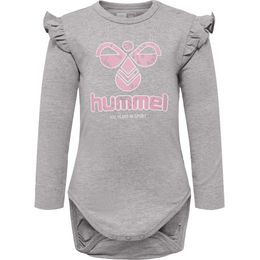 Hummel Romper/Bodysuit 'Diana' girl size 62 mottled grey / Pink / White