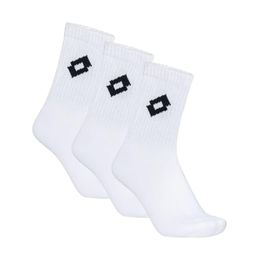 Lotto Socke in Wei&szlig; | Gr.: 35-38